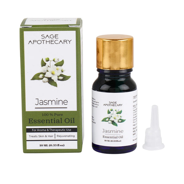 Natural Jasmine Essential Oil for Healthy Skin, Face, Hair Care 10 ML ...